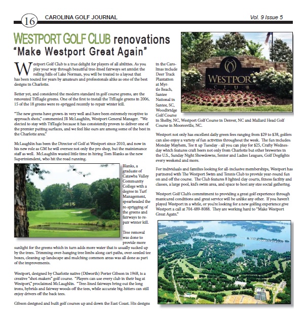 Happening Now - Westport Golf Club